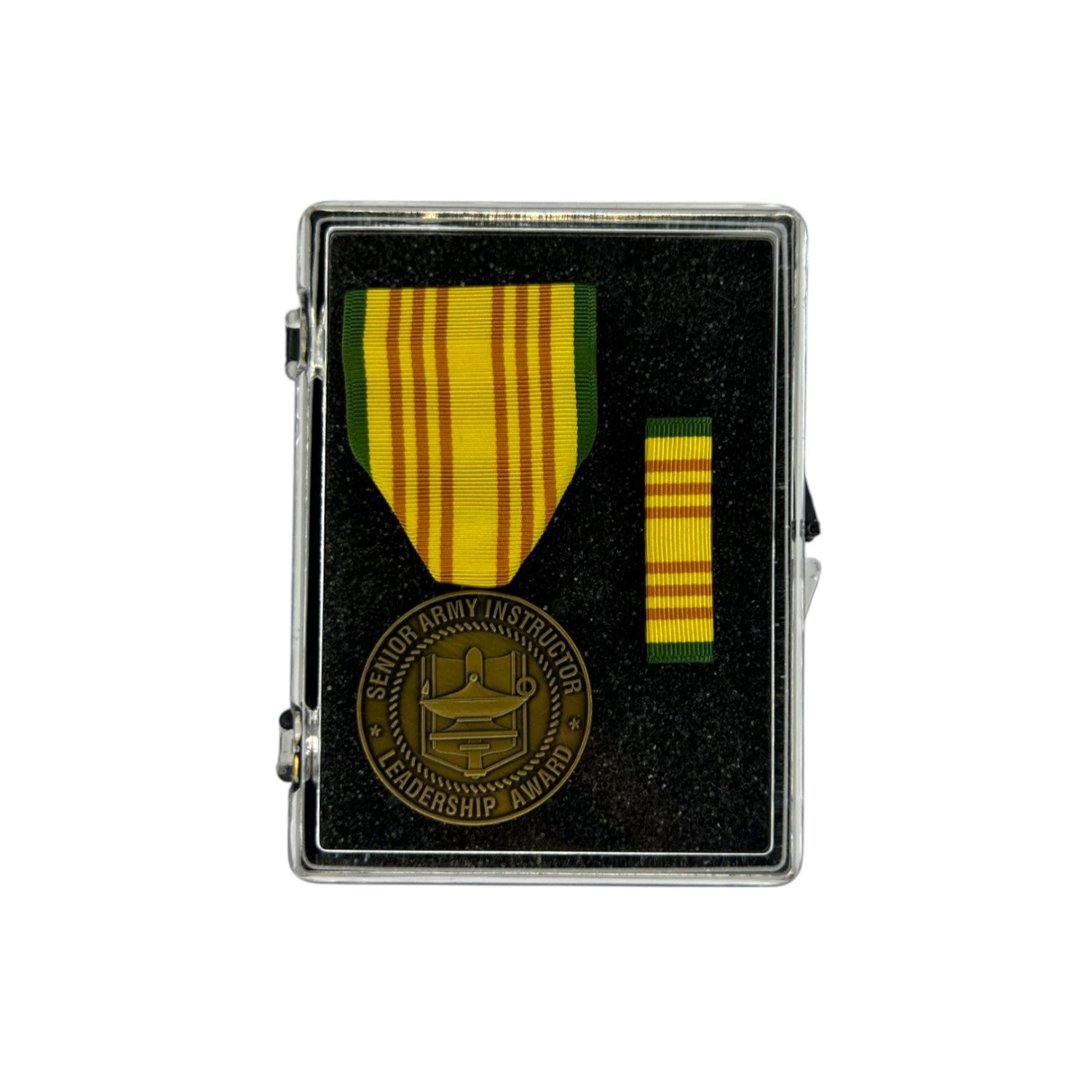 N-SERIES STOCK MEDAL SET -Sr Army Leadership Award Medal, Ribbon & Dra ...