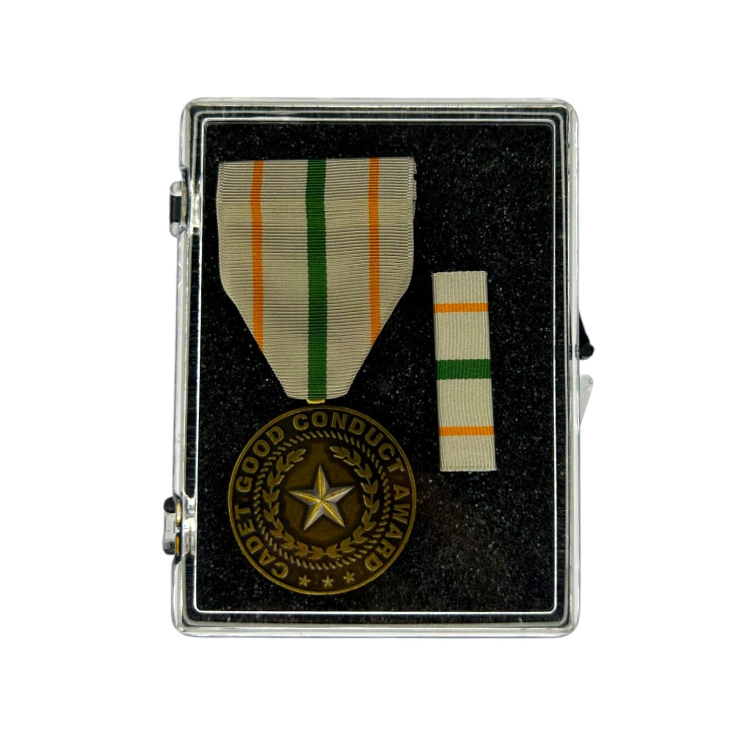 N-SERIES STOCK MEDAL SET -Good Conduct Award Medal, Ribbon & Drape Set ...