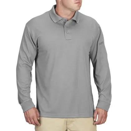 Propper Men's Uniform Polo - Long Sleeve (Grey) – Mil-Bar